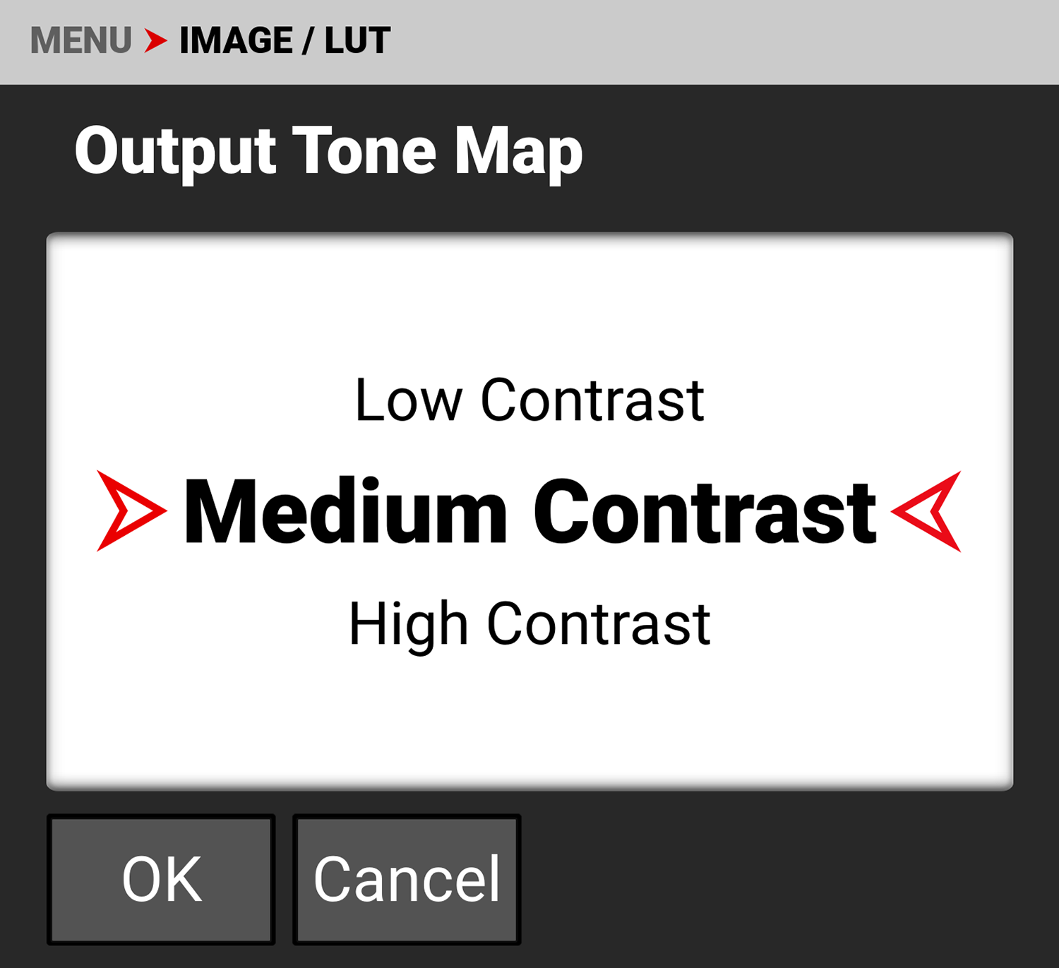 Output Tone Map